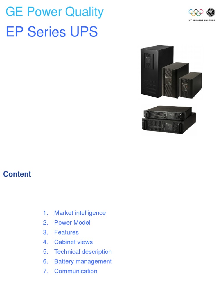 EP Series UPS | Electric Power | Electronics
