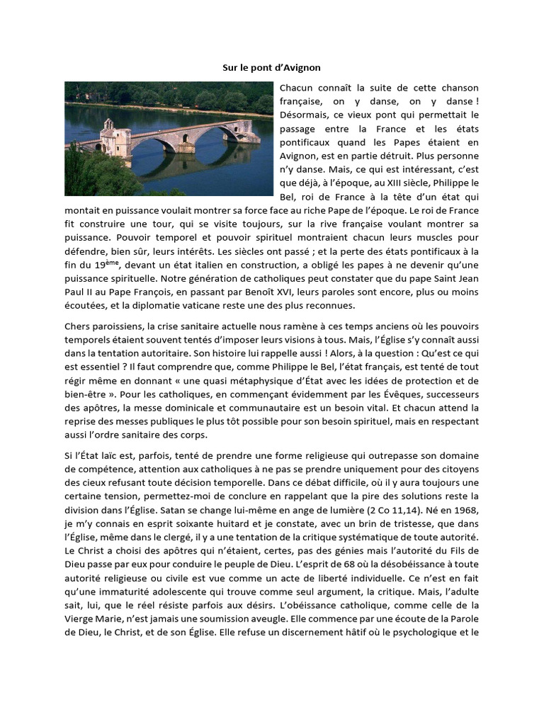 8 Sur Le Pont DAvignon | PDF