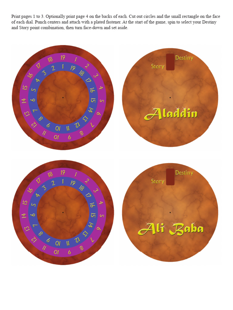 TotAN Destiny-Story Dials | PDF