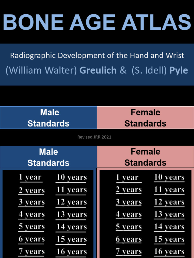 Greulich and Pyle Bone Age Book | PDF | Human Development | Radiology