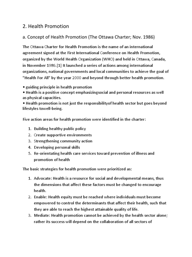 CHN Health Promotion | PDF | Self Efficacy | Health Promotion