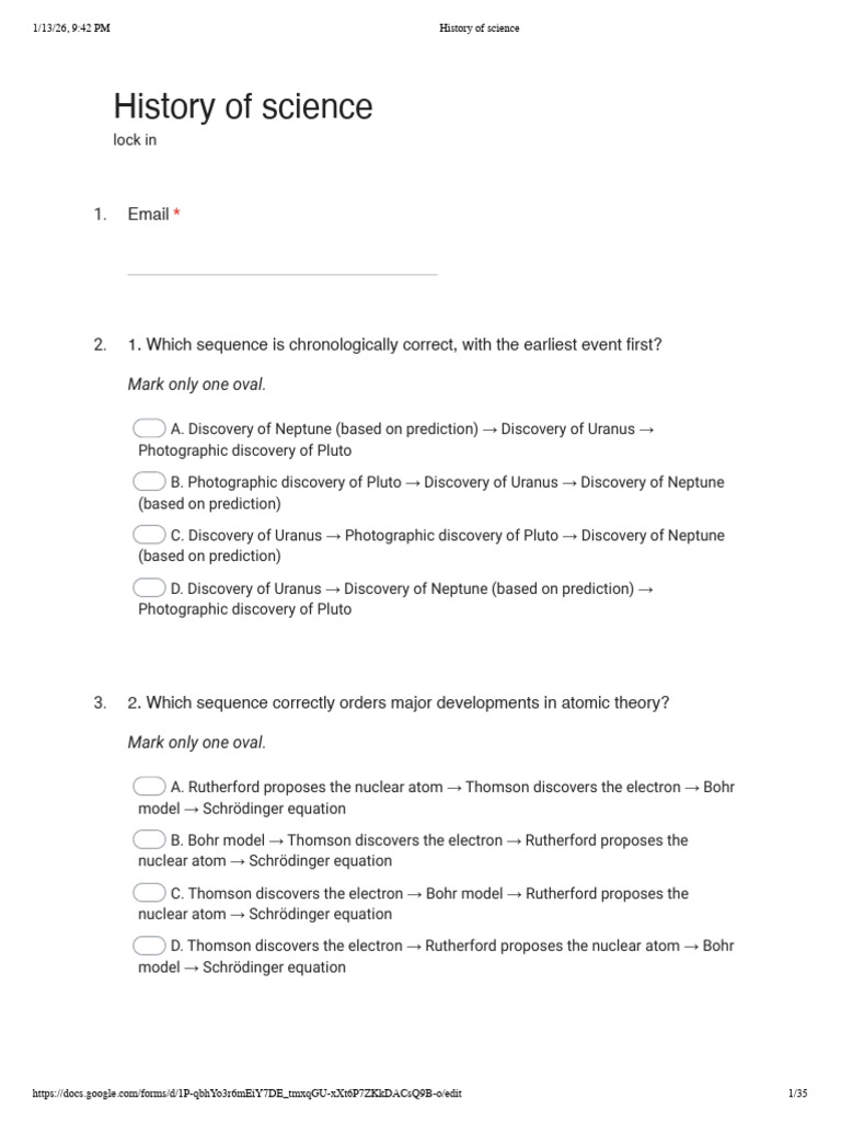 History of Science - Google Forms | PDF | Polymerase Chain Reaction ...