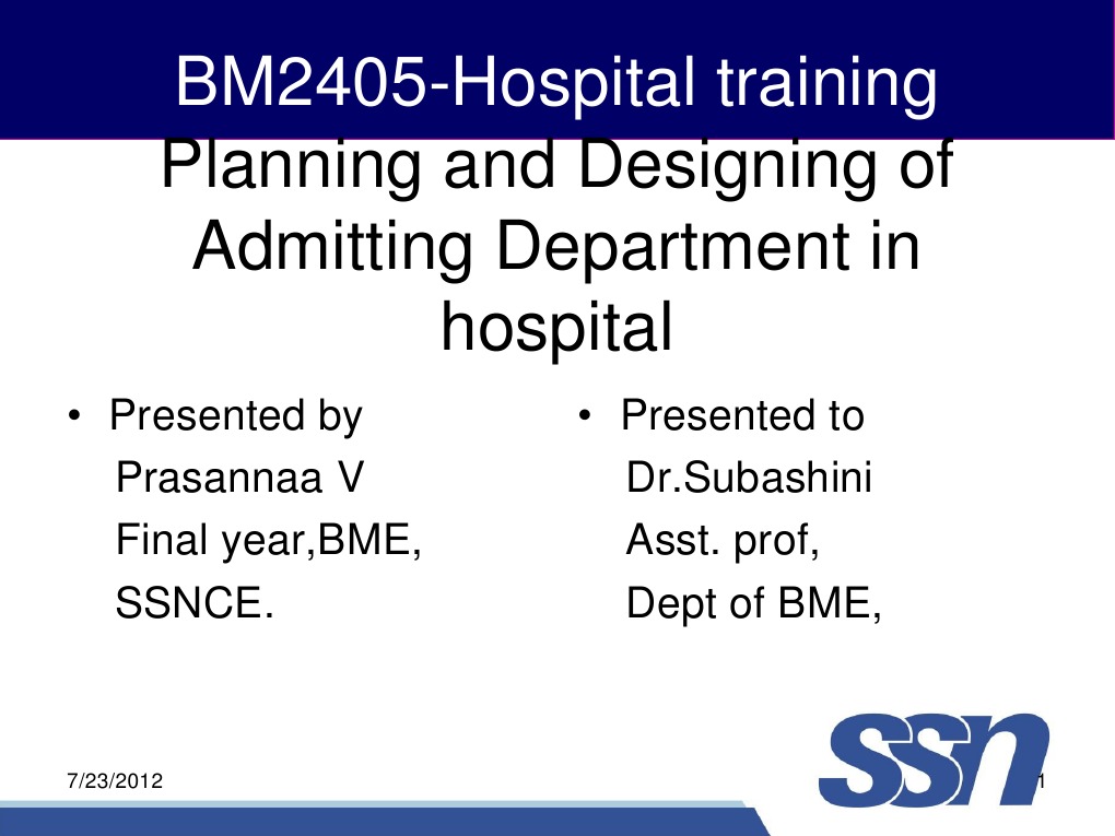 Admitting Dept Planning | PDF | Patient | Medical Record