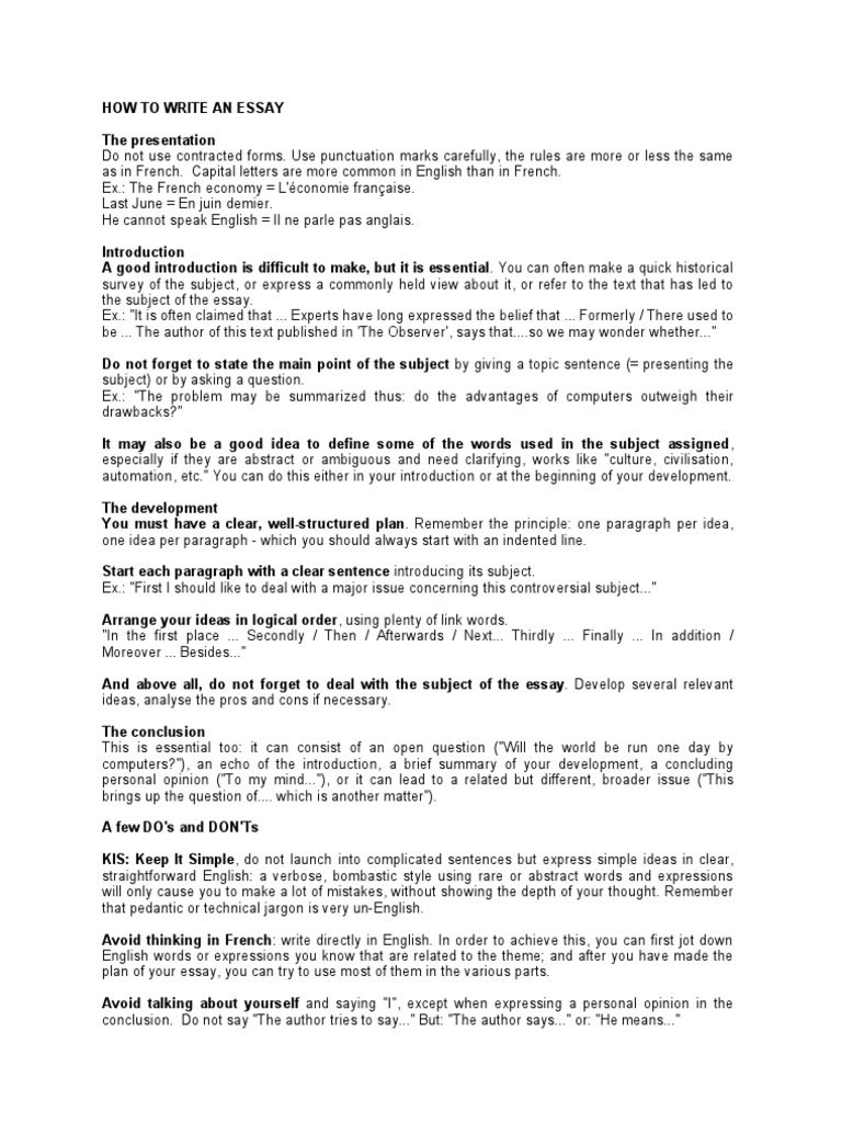 ESSAY Writing | PDF | Paragraph | Essays