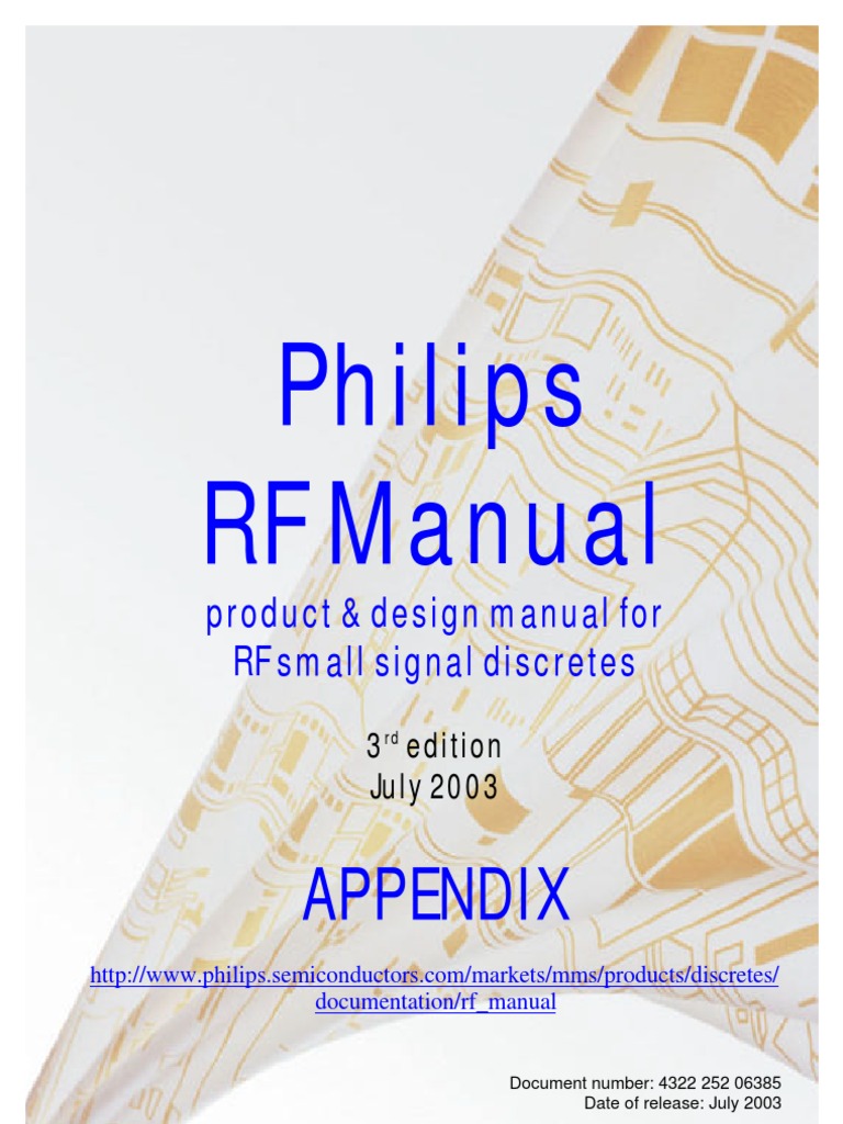 Philips RF Manual 3rd Ed Appendix | PDF | Amplifier | Radio