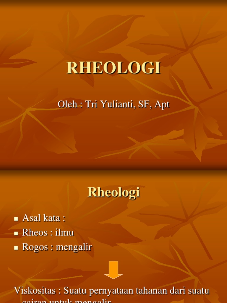 Rheologi | PDF