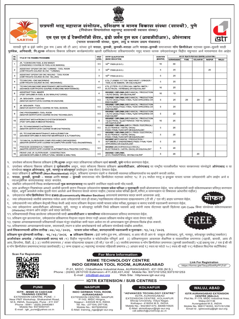 Igtr-Sarthi LMTC Advt 19.02.2026 | PDF