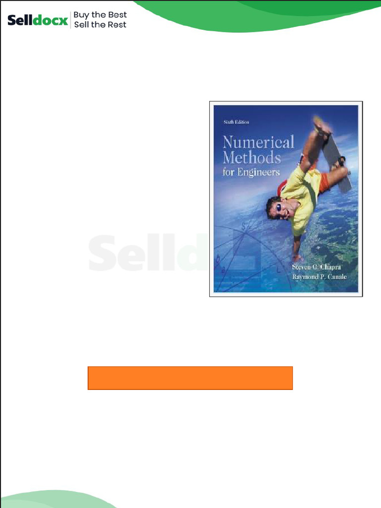 Solution Manual For Numerical Methods For Engineers 6th Edition by ...