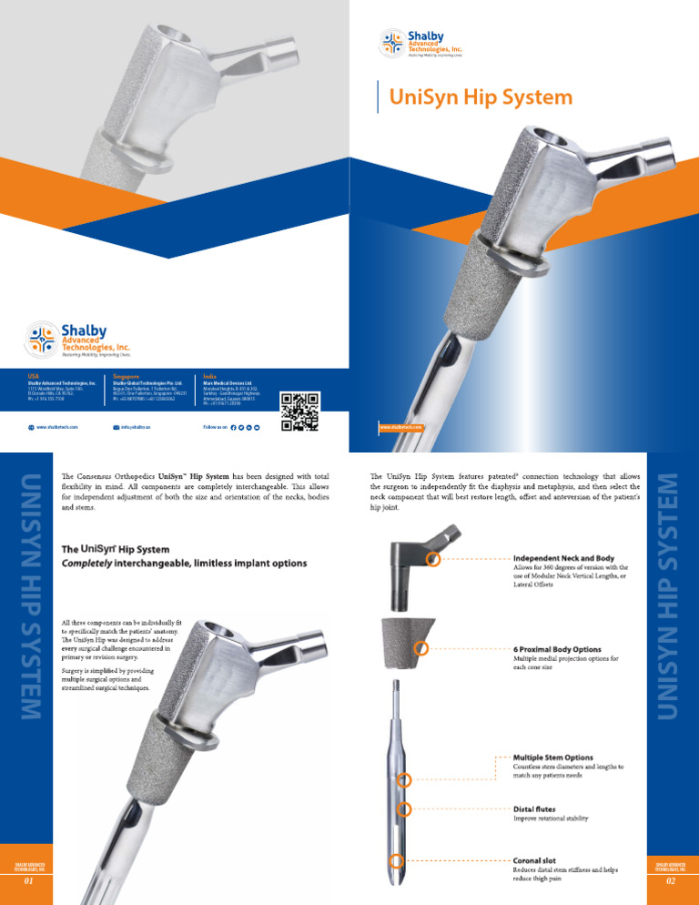 Product Brochure UniSyn Hip System (1) | PDF
