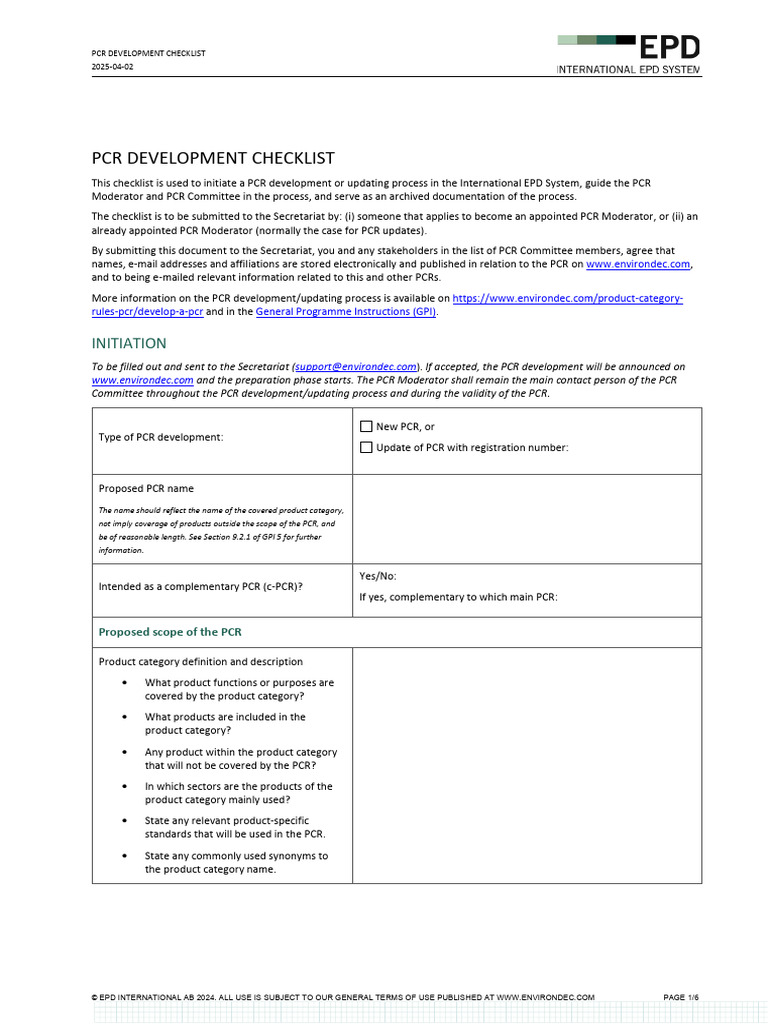 PCR Development Checlist | PDF | Polymerase Chain Reaction