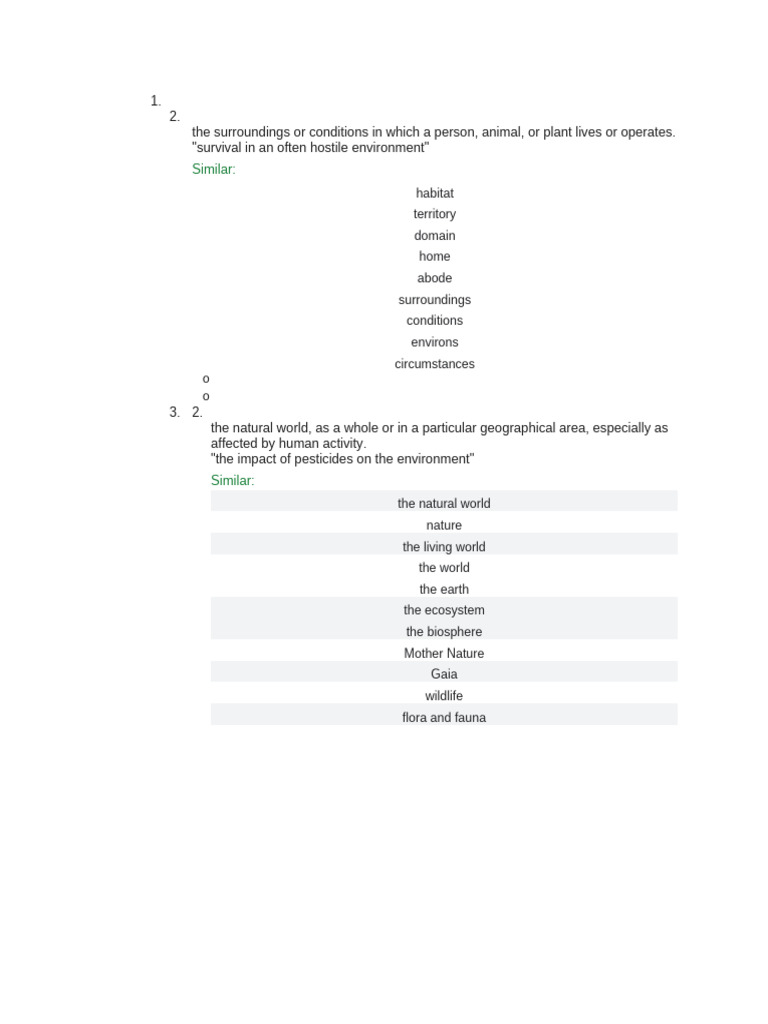 Environment | PDF