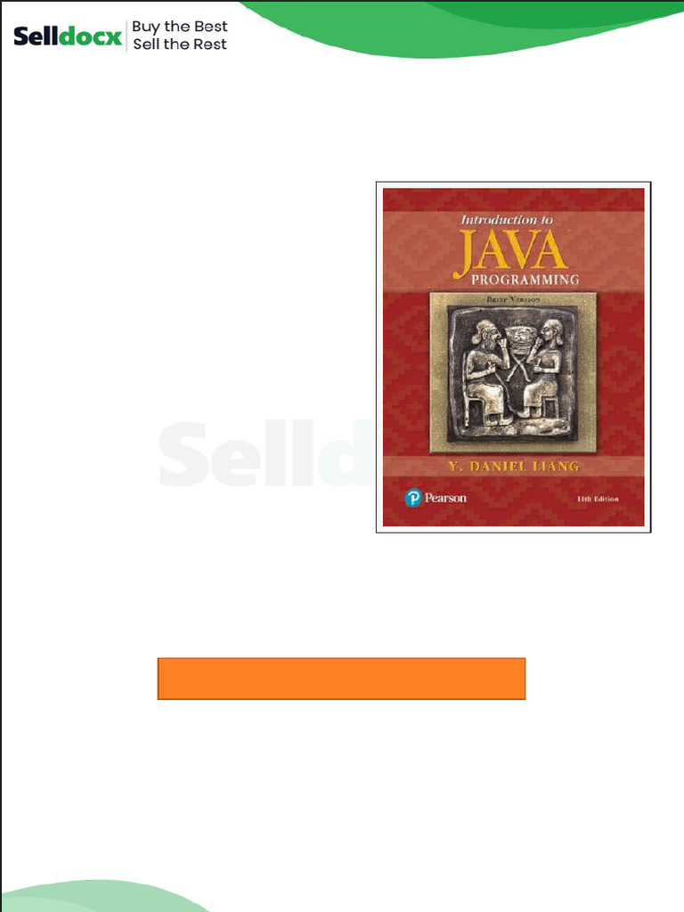 Test Bank for Introduction to Java Programming Brief Version 11th ...