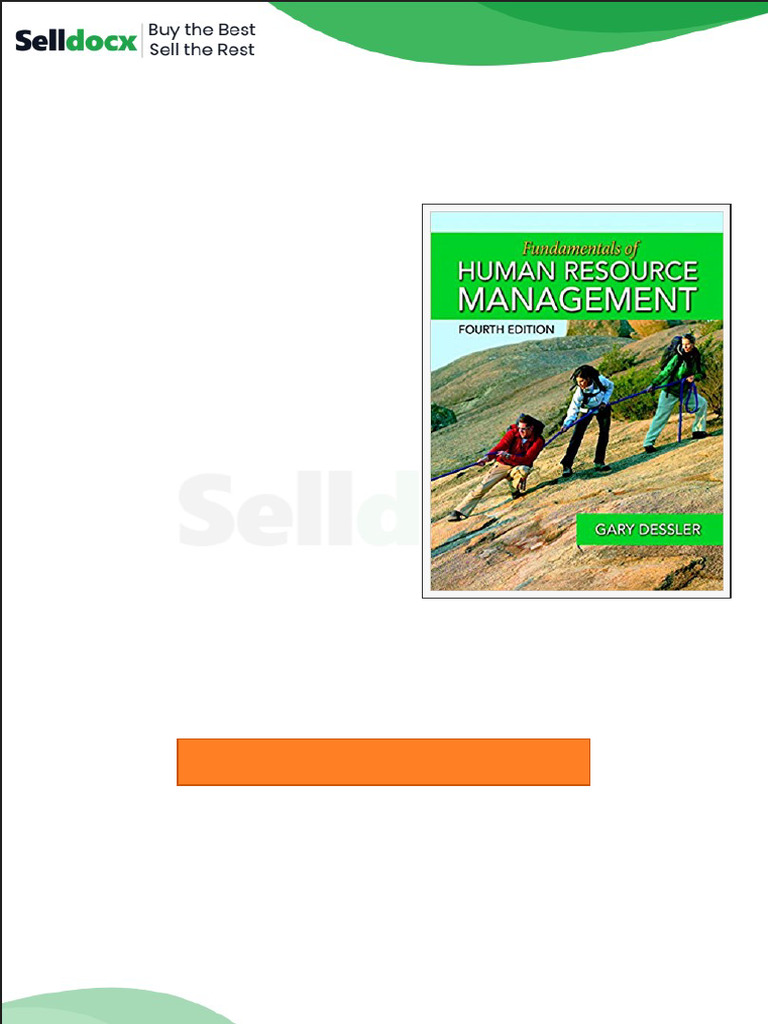 Solution Manual for Fundamentals of Human Resource Management 4th ...