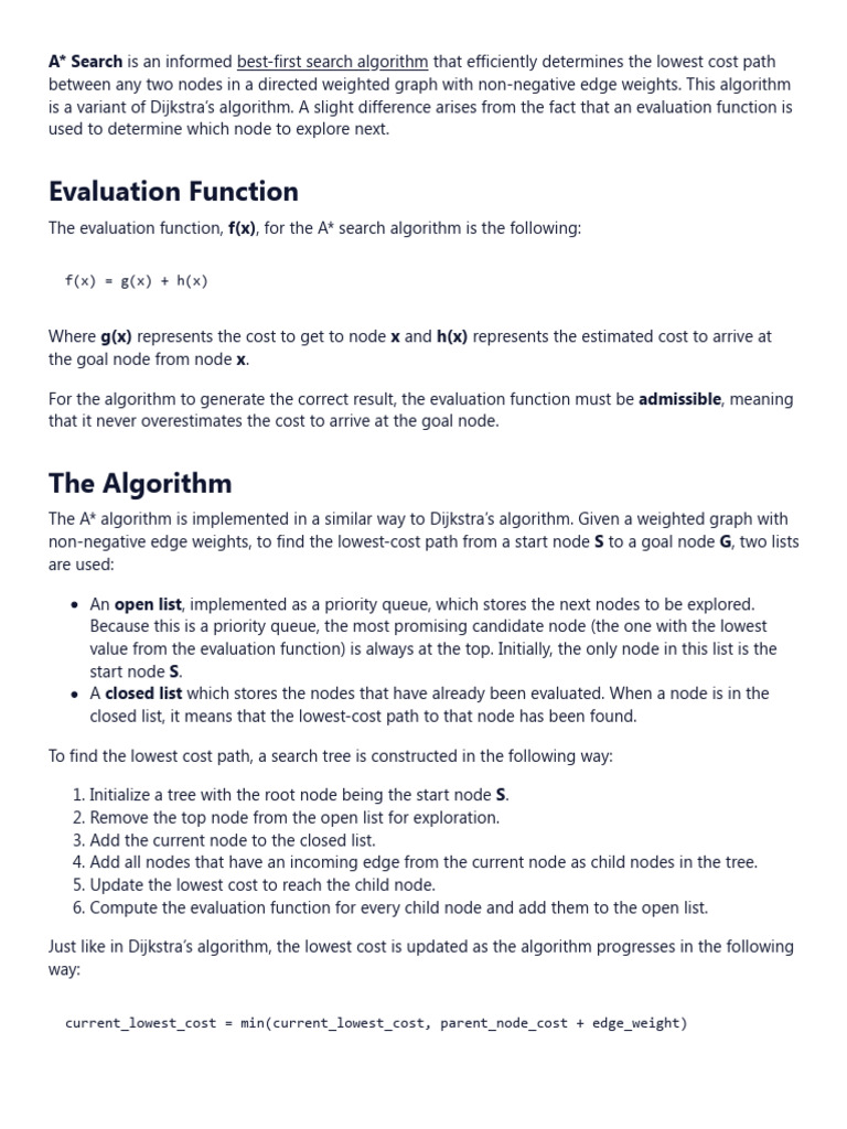 AI _ Search Algorithms _ A_ Search With Example | PDF | Graph Theory ...
