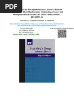 Stockley's Drug Interactions 12th Edition | PDF | Medical Treatments ...