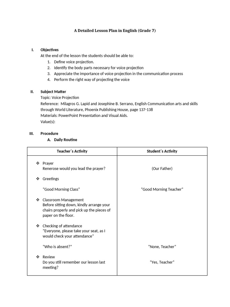 LESSON-PLAN-SEPTEMBER | PDF | Lesson Plan