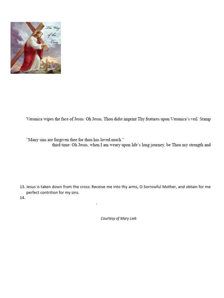 Franciscan Short Way of The Cross | PDF | Jesus | Christian Belief And ...