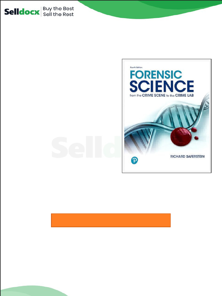 Test Bank for Forensic Science From the Crime Scene to the Crime Lab ...