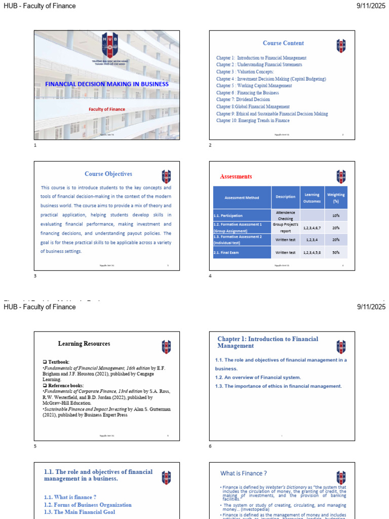 Chapter 1 in Financial Decision Making | PDF | Sole Proprietorship ...