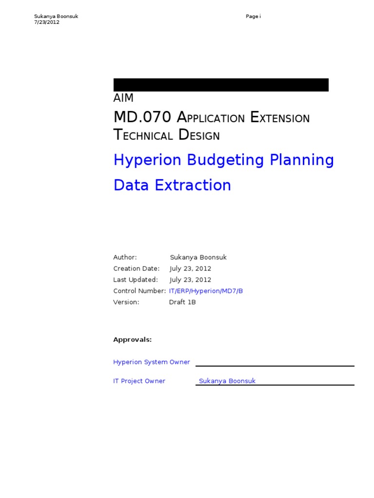 MD70 Hyperion Upload Into Oracle | PDF | Oracle Database | Scripting ...