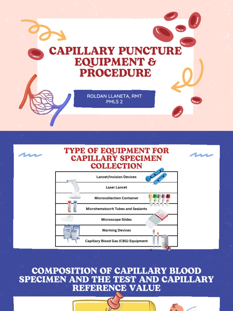Lesson 7 Capillary Puncture Equipment and Procedure | PDF | Vein ...