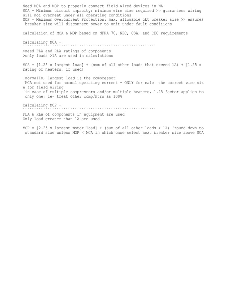 Mca Mop | PDF | Building Engineering | Electrical Wiring