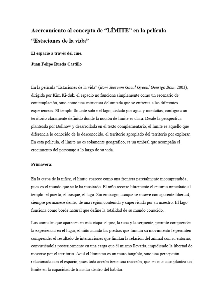 Juan Felipe Rueda Castillo (ESTACIONES de LA VIDA).Docx | PDF