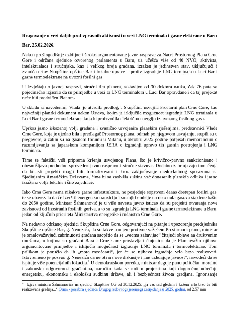 reagovanje-gradana-lng-terminal-i-gasne-elektrane | PDF
