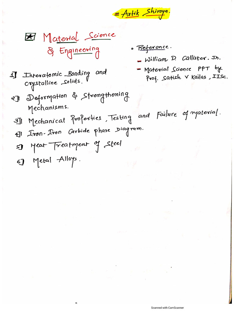 Material Science | PDF