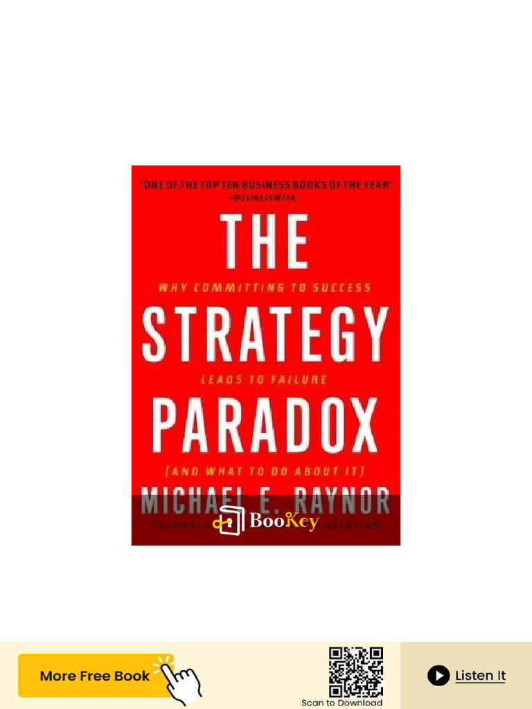 The Strategy Paradox PDF | PDF | Option (Finance) | Forecasting