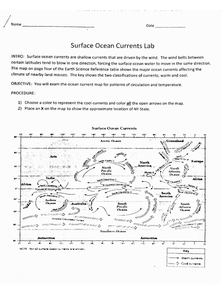 Lab Ocean Currents | PDF