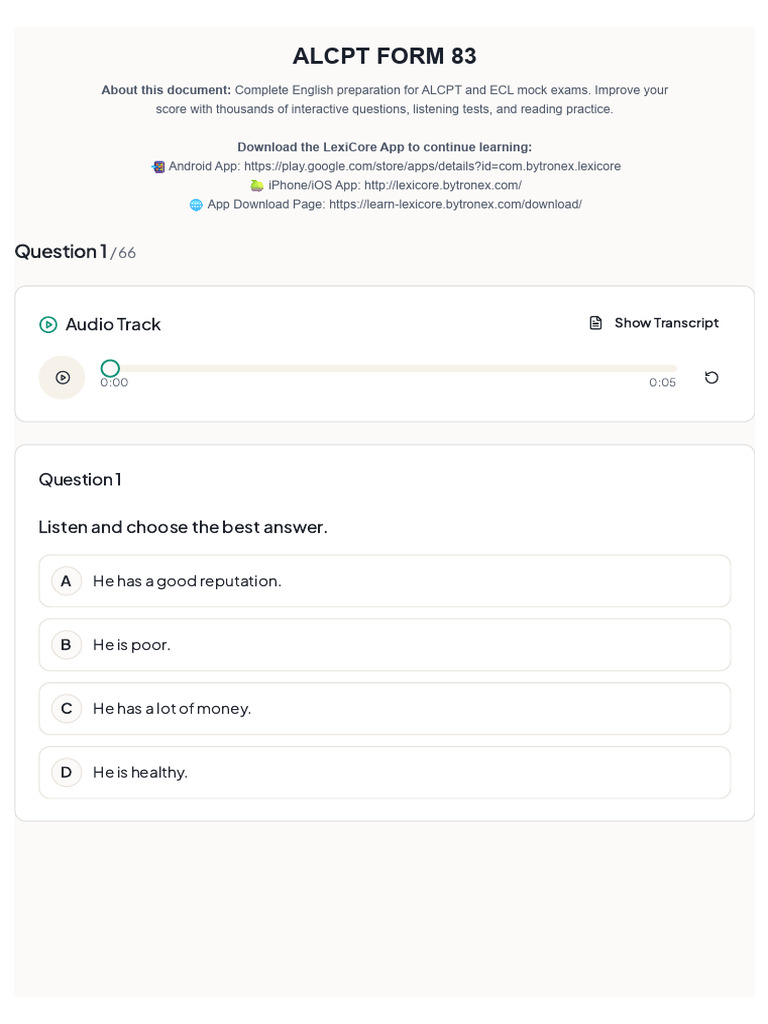 Alcpt Form 83 | PDF