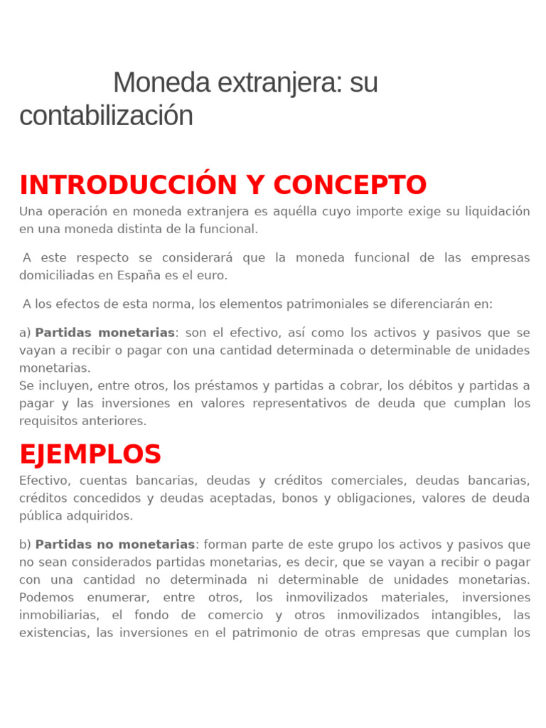 Moneda Extranjera | PDF | Moneda | Tipo de cambio