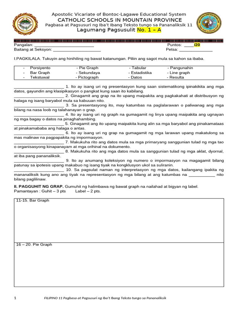 Q4 - Filipino 11 - Summative Assessment | PDF