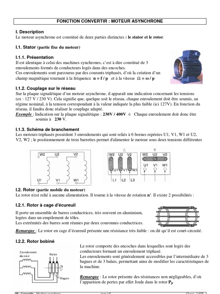 Convertir Machine Asynchrone | PDF | Équipements électriques ...