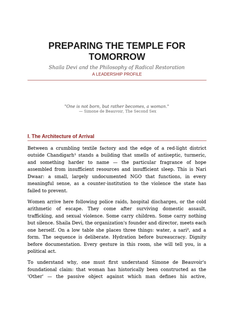 Shaila_Devi_Essay Final draft | PDF