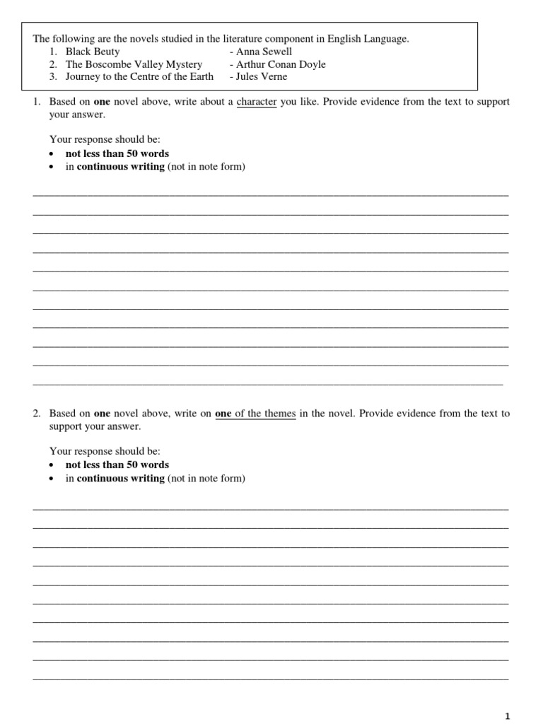 Literature Analysis for Students | PDF | Journey To The Center Of The ...
