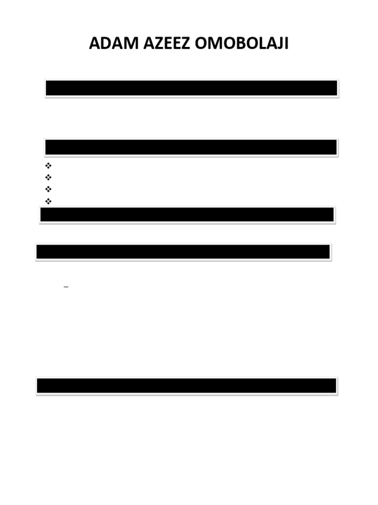 Adam Azeez CV Address | PDF