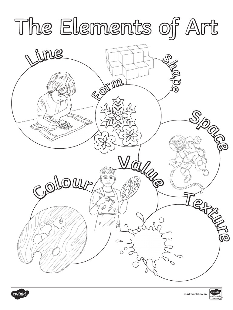 Elements of Art Colouring Sheet Ver 1 | PDF