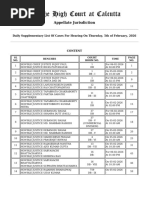 Weekly Cause List: High Court Harare | PDF