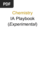 Chemistry IA Structure Guide 2025 | PDF | Experiment | Uncertainty