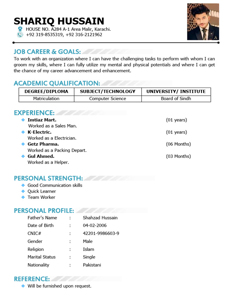 CV - Shariq Hussain | PDF