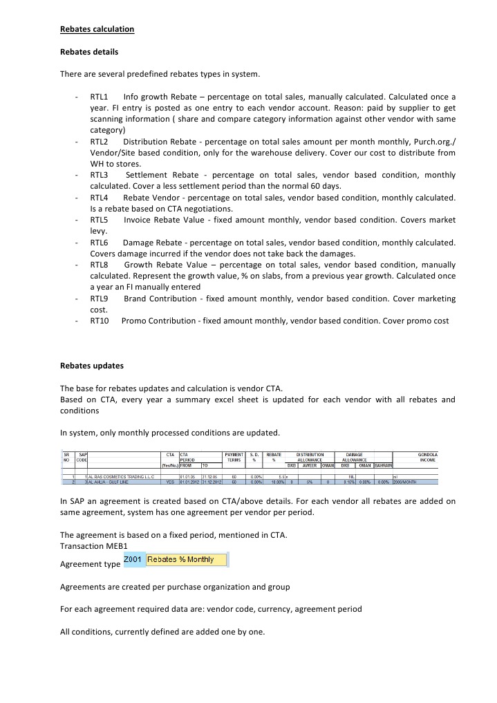 Rebates Calculation | Rebate (Marketing) | Debits And Credits