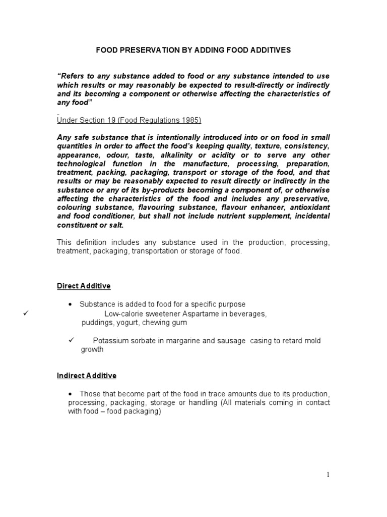 Food Additives l10 | PDF | Sugar Substitute | Food Ingredients