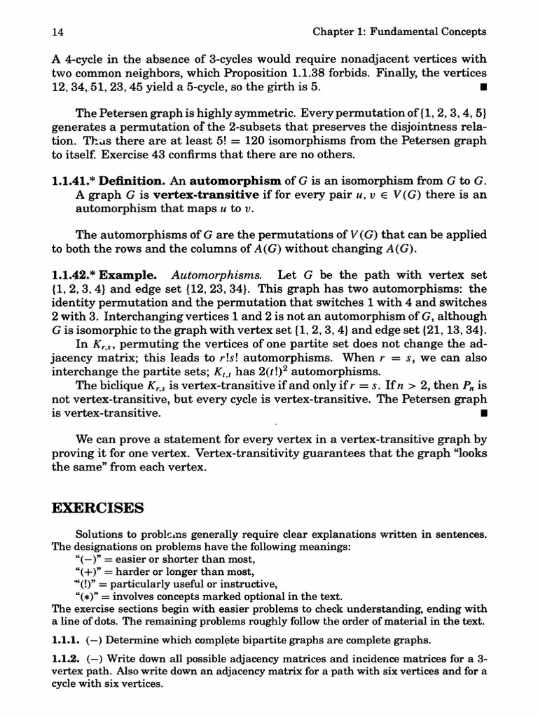 Exercise West Intro Graph Theory en | PDF