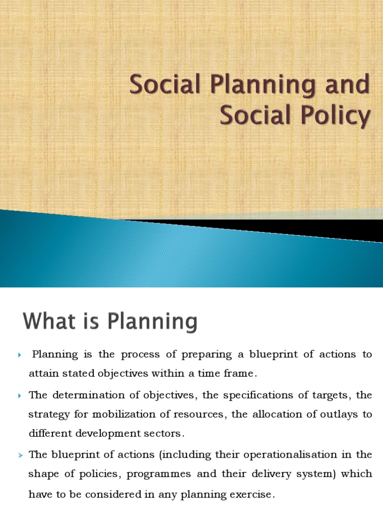 Overview of Social Planning in India | PDF | Social Policy ...