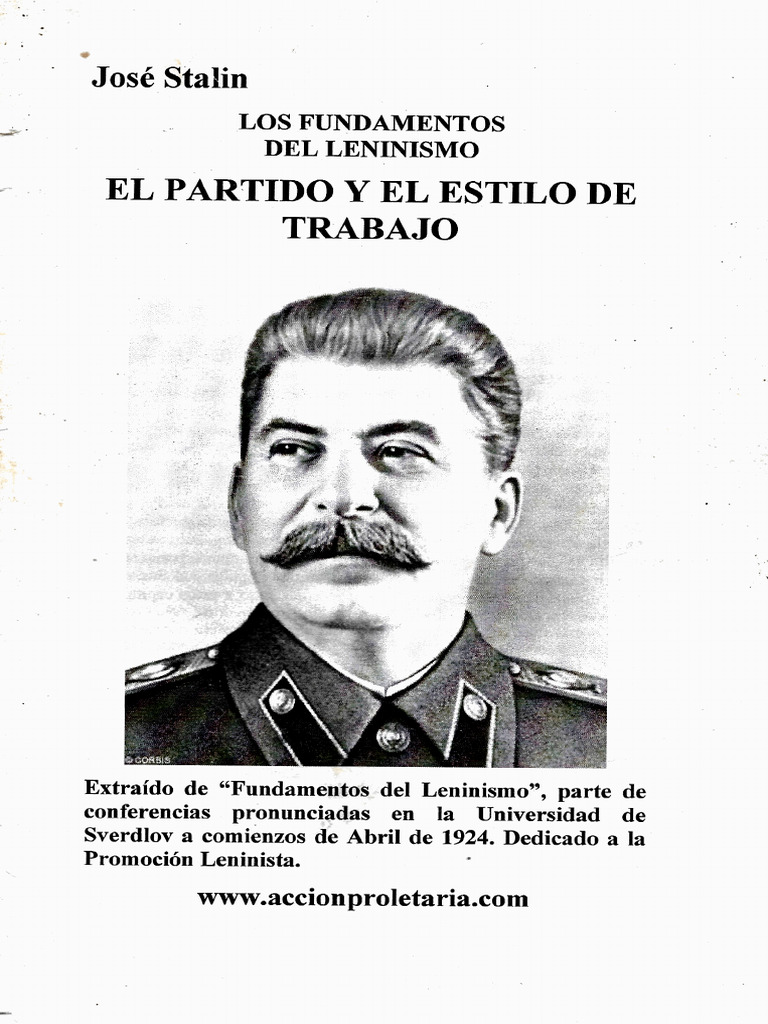 2014 - Los Fundamentos Del Leninismo | PDF