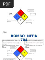 Rombo Nfpa 704 | PDF | Combustibles | Agua