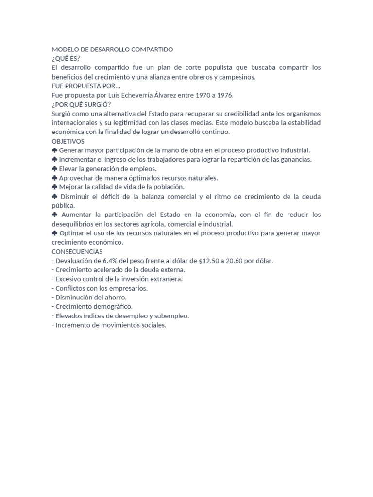 Modelo de Desarrollo Compartido | PDF