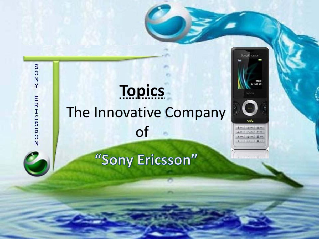 Sony Ericsson Presentation | PDF | Ericsson | Management Information System